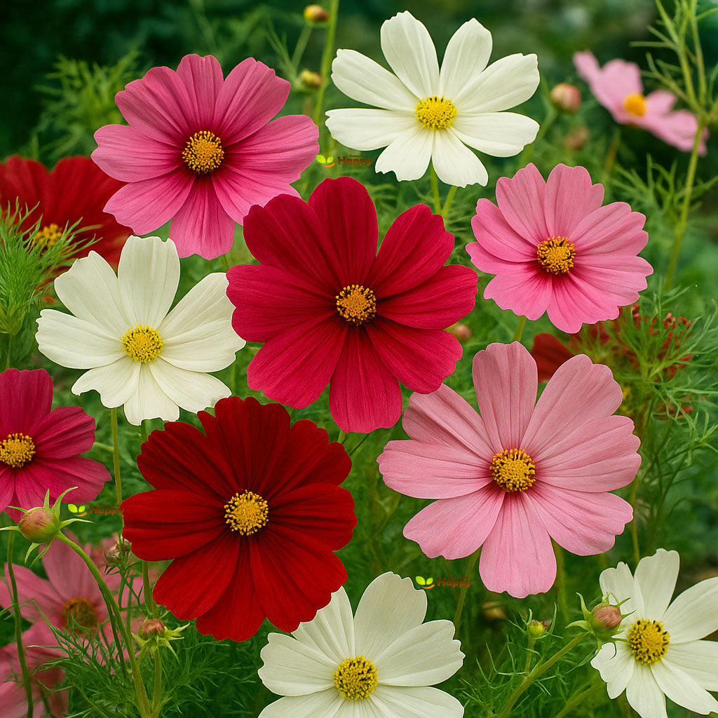 Cosmos 'Sensation' mix seeds (Cosmos Bipinnatus) – Happy Green Shop