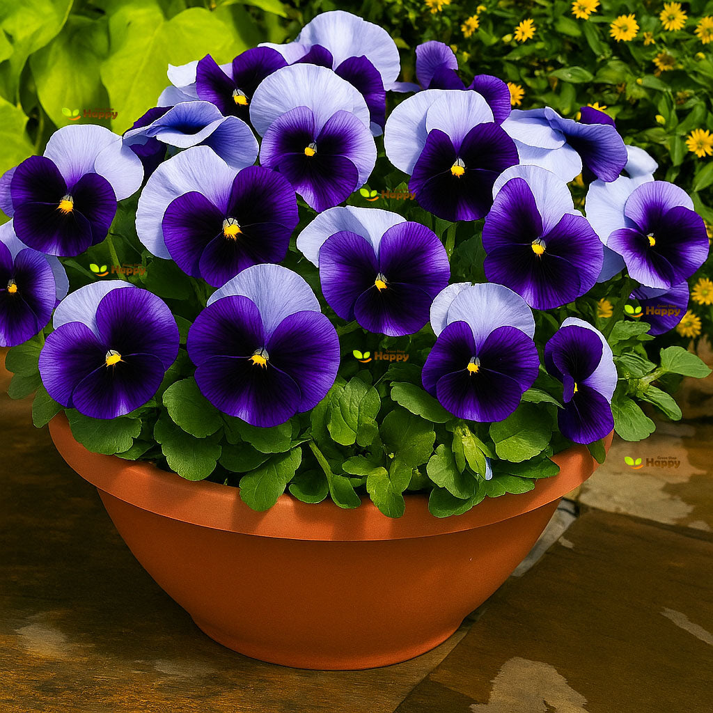 Pansy Swiss giant 'Lord Beaconsfield' - seeds (Viola wittrockiana ...